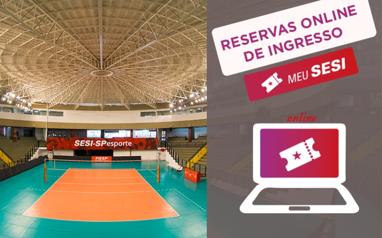 Jogos de vôlei no SESI Vila Leopoldina agora com reservas online